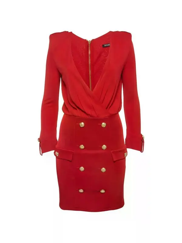 Balmain Double-breasted Mini Dress