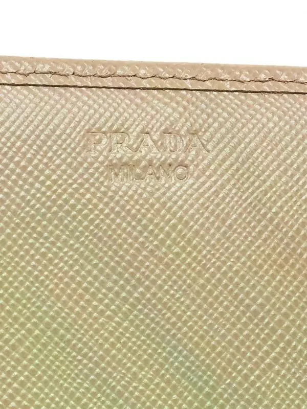 Prada Saffiano-leather Flap Continental Wallet