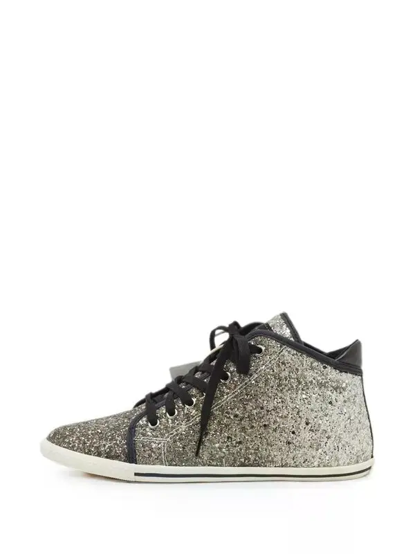 Marc Jacobs Glitter Embellished Lace-up Sneakers