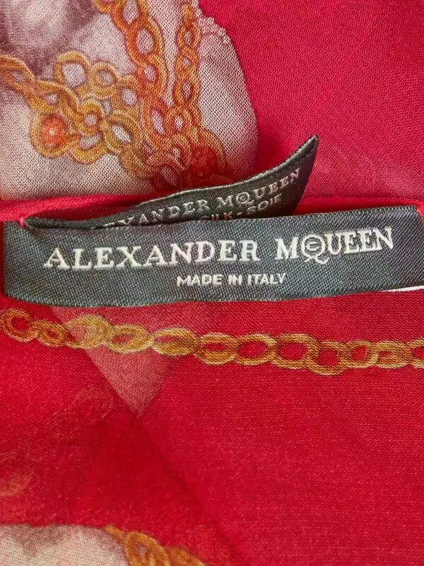 Alexander McQueen Skull-print Silk Scarf