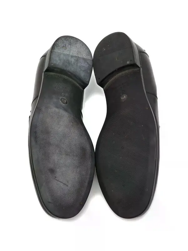 Gucci Horsebit Embossed Leather Loafers