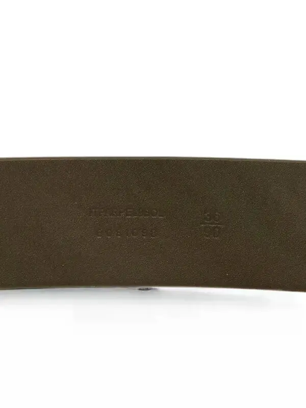 Burberry Leather Check Pattern Belt