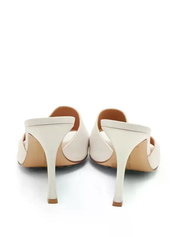 Bottega Veneta Stretch Square-toe Sandals - White