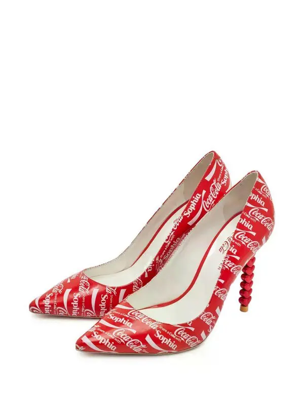 SOPHIA WEBSTER Coca-cola Pointed-toe Pumps