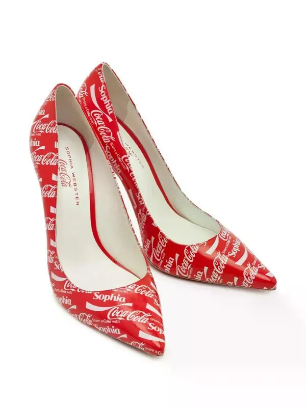 SOPHIA WEBSTER Coca-cola Pointed-toe Pumps