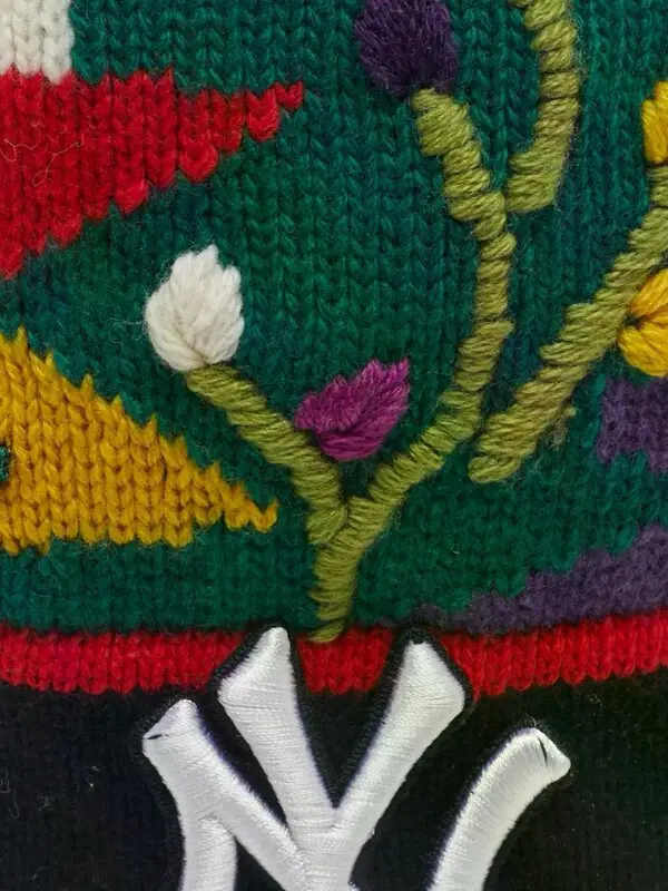 Gucci X New York Yankees Embroidered Beanie Hat
