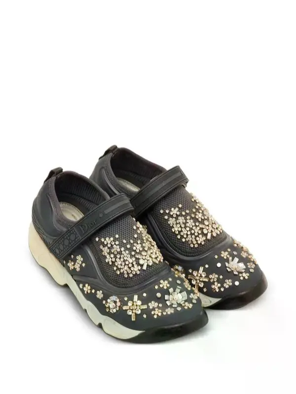 Dior Crystal-embellished Slip-on Sneakers