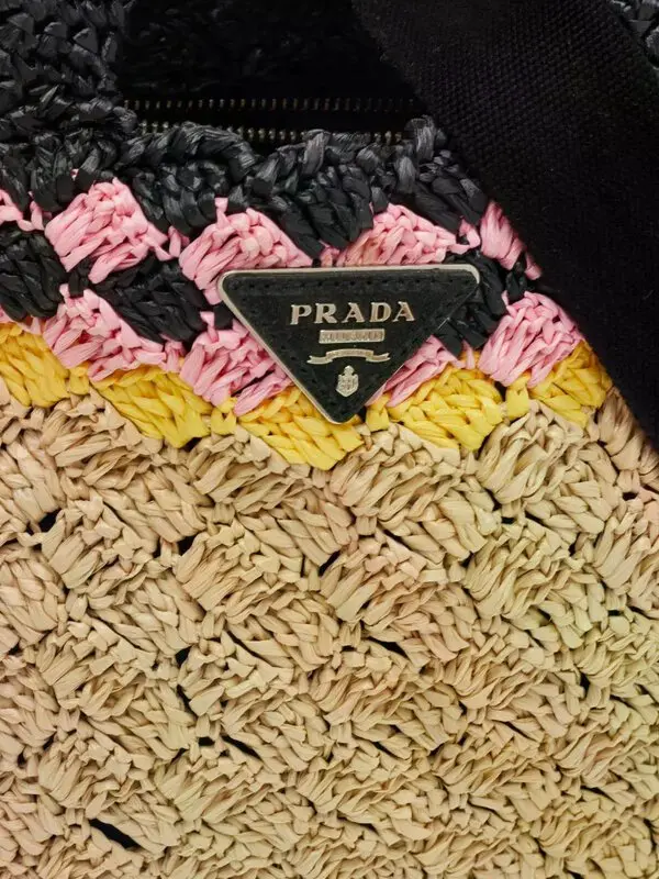 Prada Canapa Crochet Tote Bag