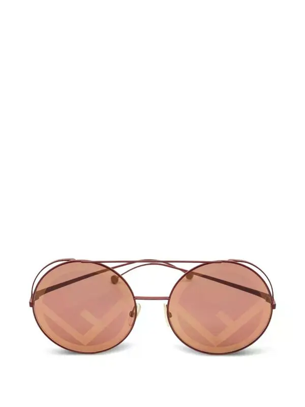 Fendi Round Frame Sunglasses - Red
