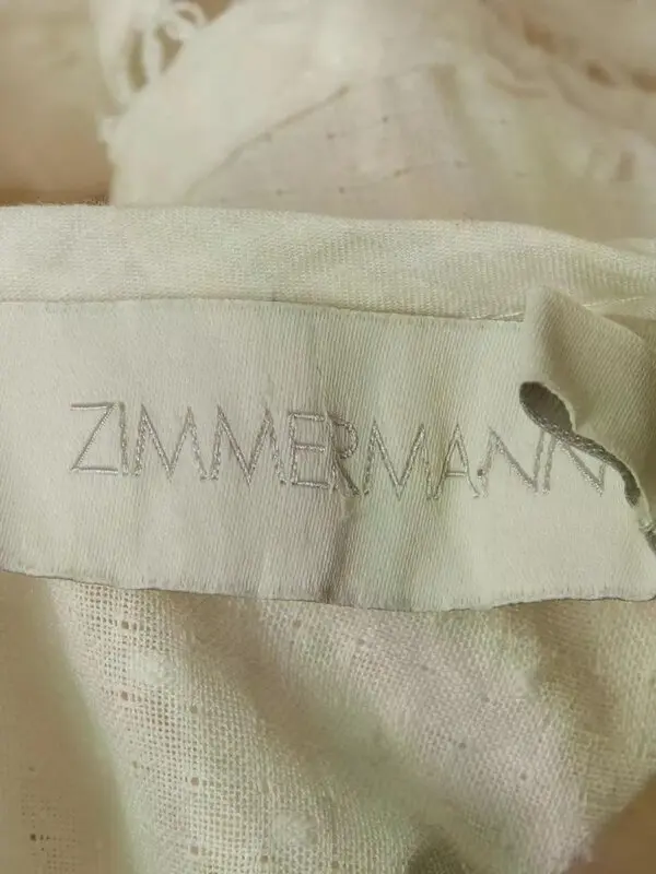 Zimmermann Cotton Lace Ruffled Midi Dress