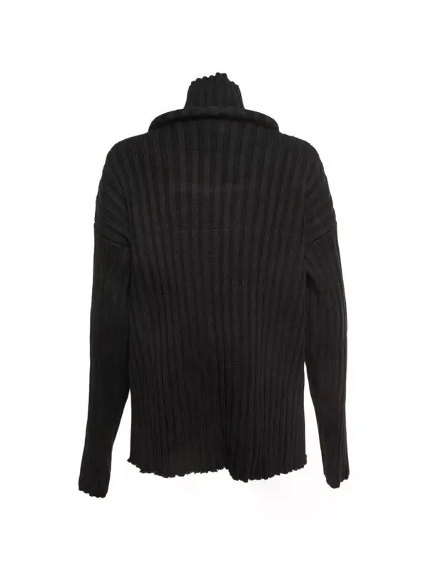 Balenciaga Ribbed Knit Turtleneck Sweater