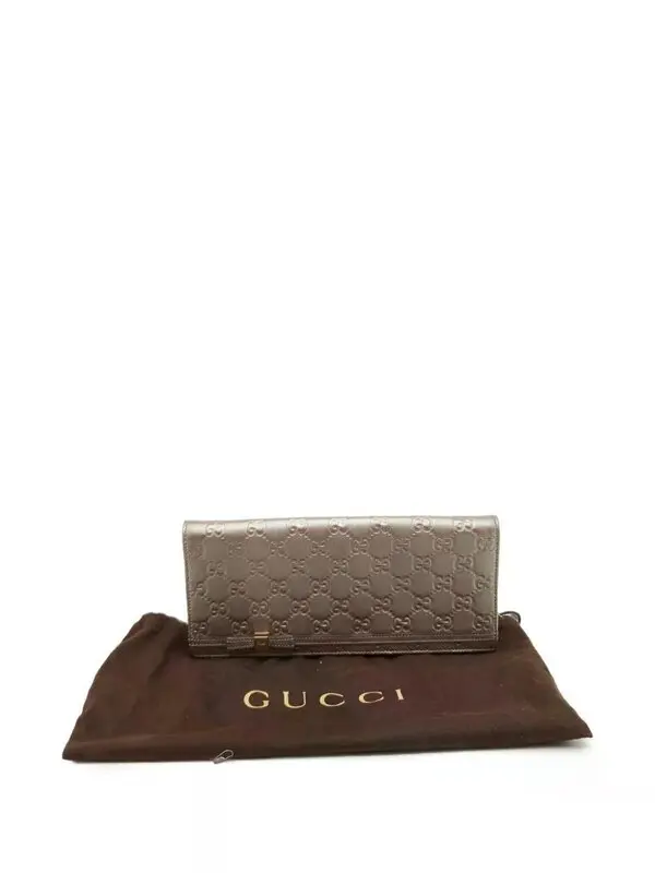 Gucci Mayfair Guccissima Bow Continental Wallet