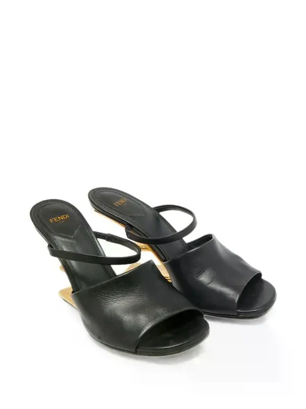 Fendi Sculpted Wedge Sandals