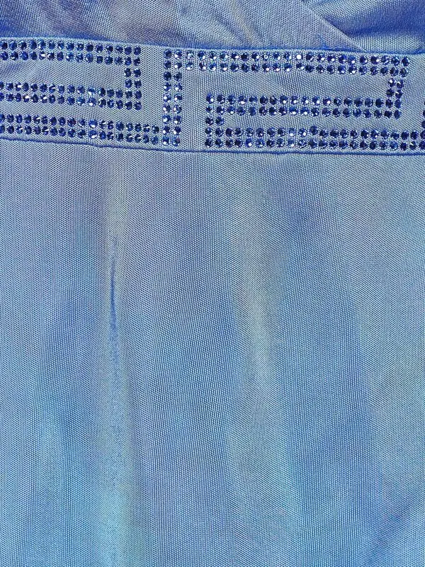 Versace Crystal Greca Tank Top - Blue