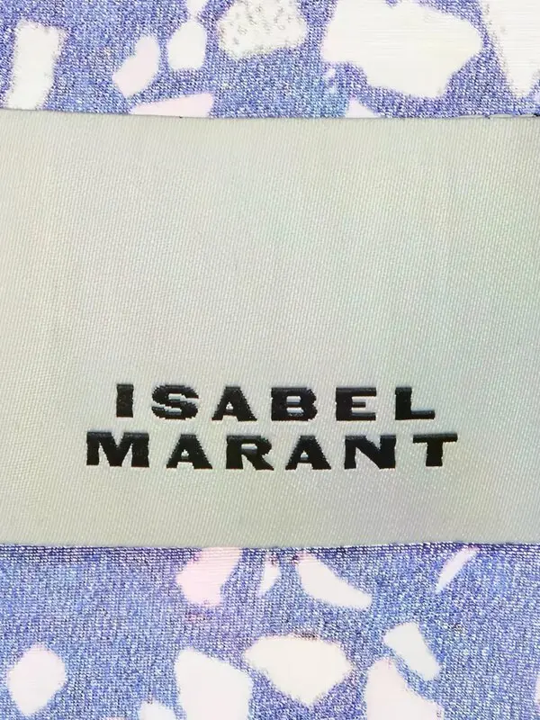 Isabel Marant Étoile Ruched Speckle-print Blouse