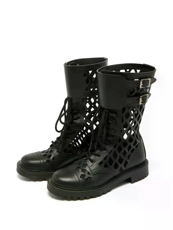 Dior Laser-cut Combat Boots