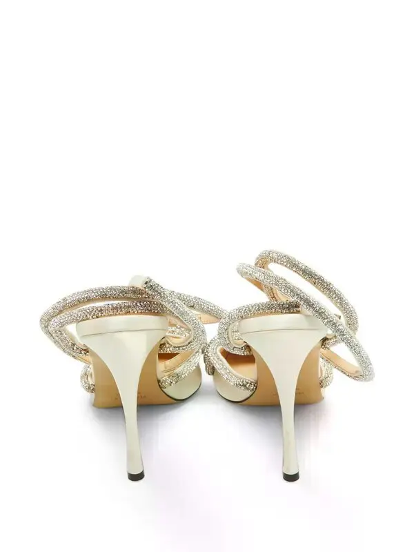 Mach & Mach Double Bow Crystal-embellished Stiletto Pumps