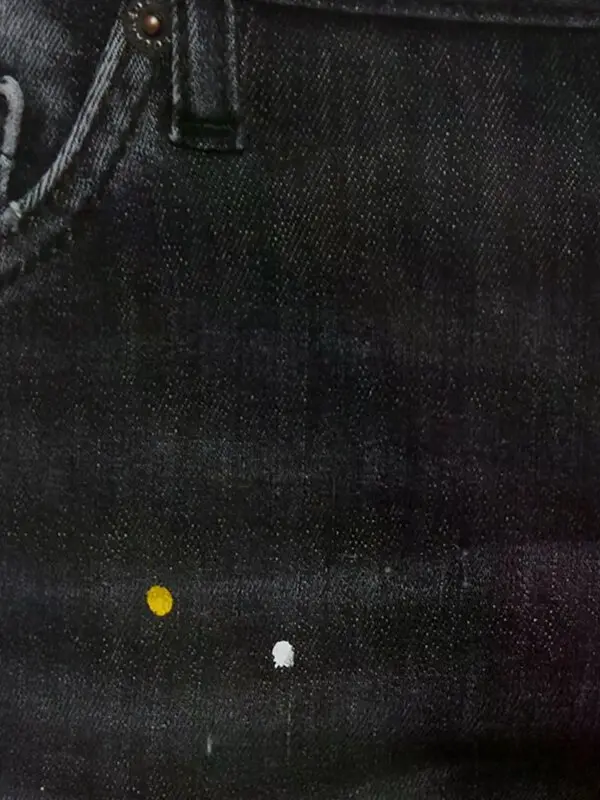 Dsquared2 Distressed Paint-splatter Slim-fit Jeans