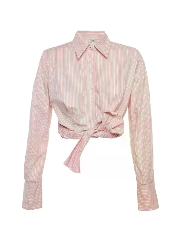Elisabetta Franchi Striped Cotton Top