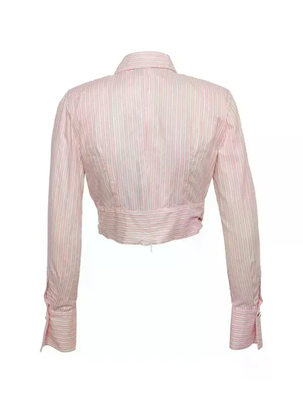 Elisabetta Franchi Striped Cotton Top