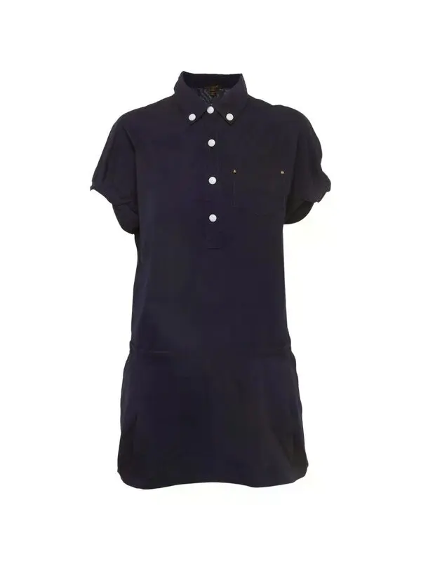 LOUIS VUITTON Short Sleeve Shirt Mini Dress