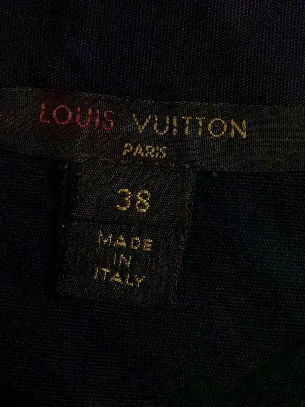 LOUIS VUITTON Short Sleeve Shirt Mini Dress