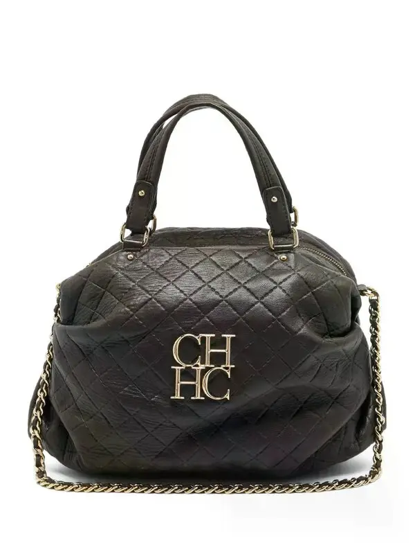 Carolina Herrera Quilted Chain-link Tote Bag