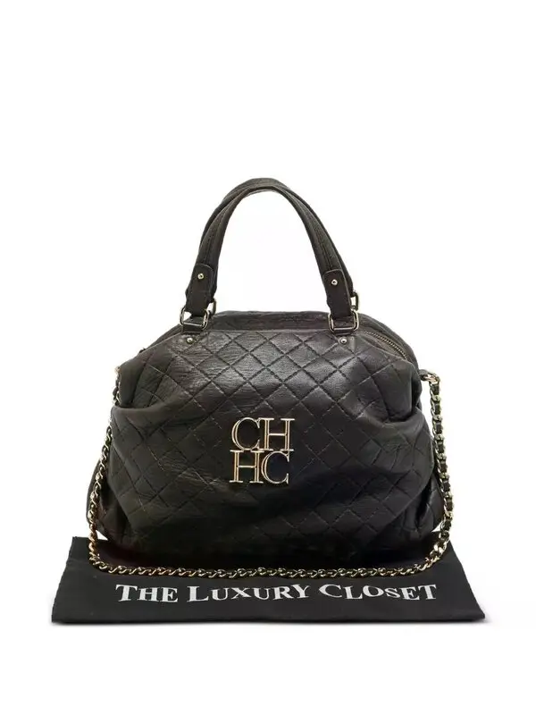 Carolina Herrera Quilted Chain-link Tote Bag