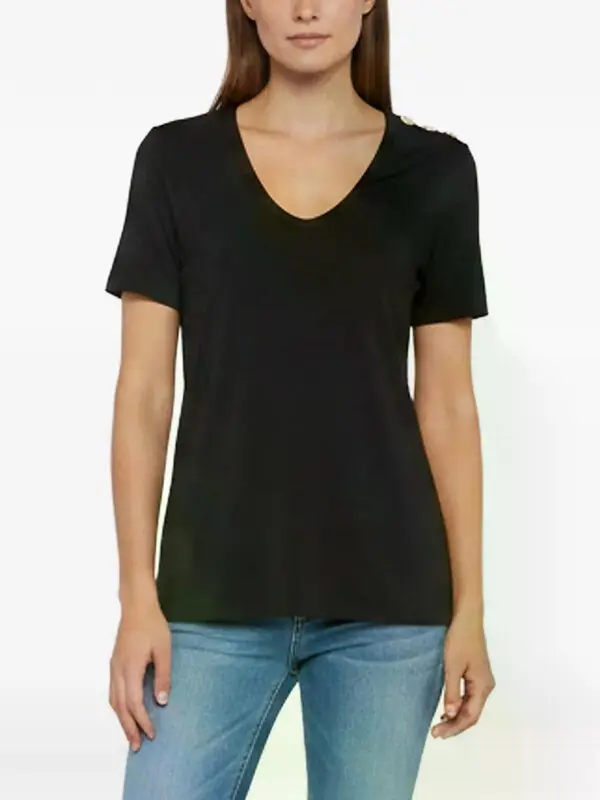 Balmain Embellished Short Sleeve T-shirt