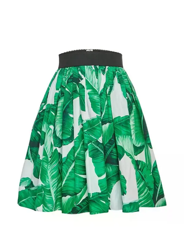 Dolce & Gabbana Pleated Mini Skirt - Green