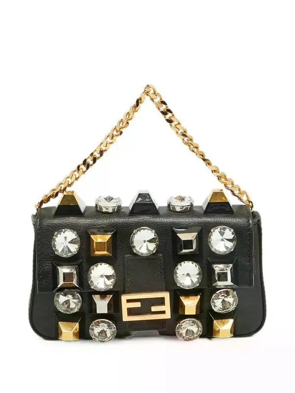 Fendi Micro Baguette Embellished Mini Bag