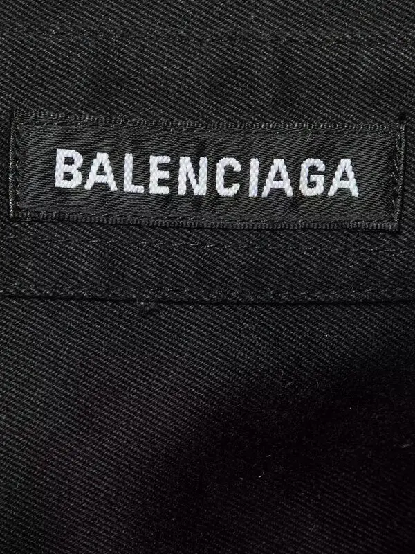 Balenciaga Logo-embroidered Double-sleeve Shirt