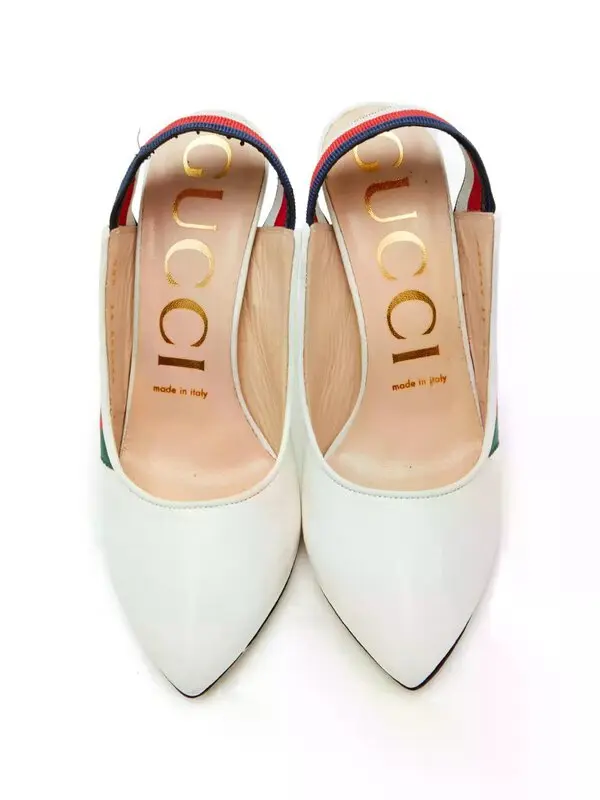 Gucci Sylvie Web Slingback Pumps