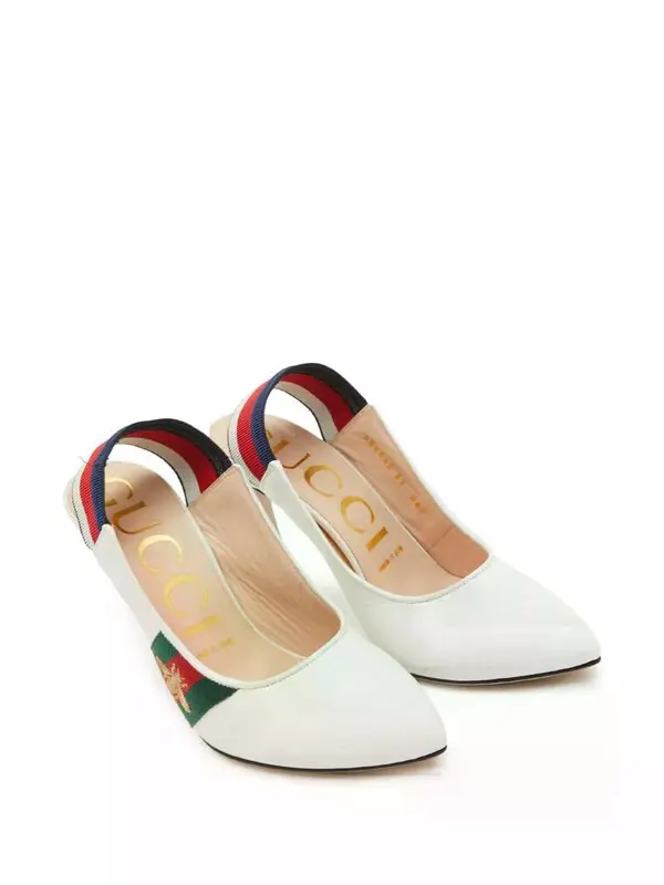 Gucci Sylvie Web Slingback Pumps