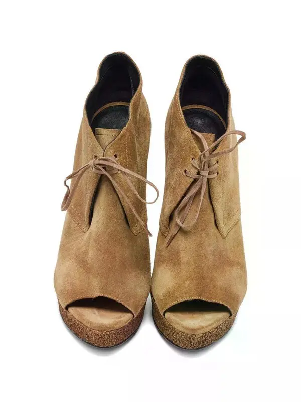 Burberry Peep-toe Platform Stiletto Boots