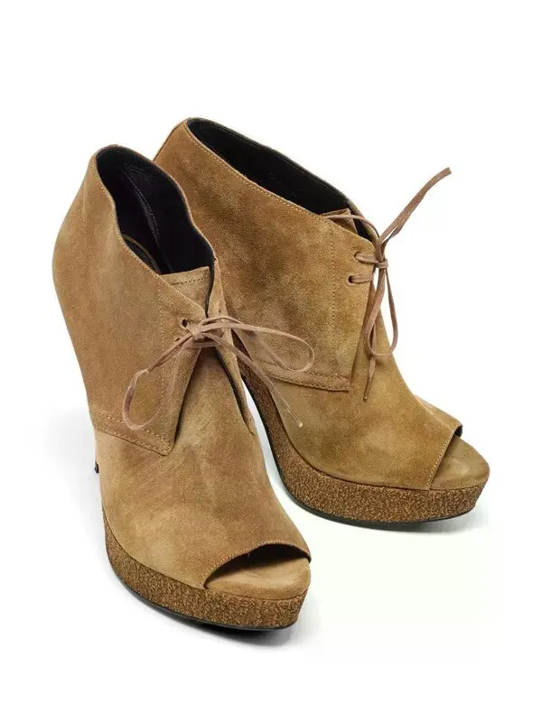Burberry Peep-toe Platform Stiletto Boots