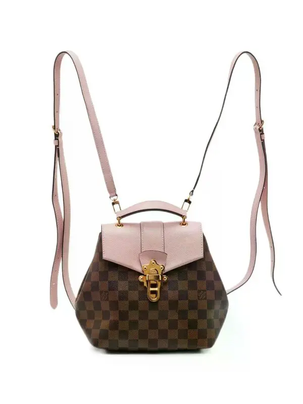 LOUIS VUITTON Damier Ebene Clapton Backpack - Brown