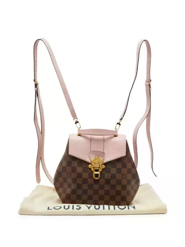 LOUIS VUITTON Damier Ebene Clapton Backpack - Brown