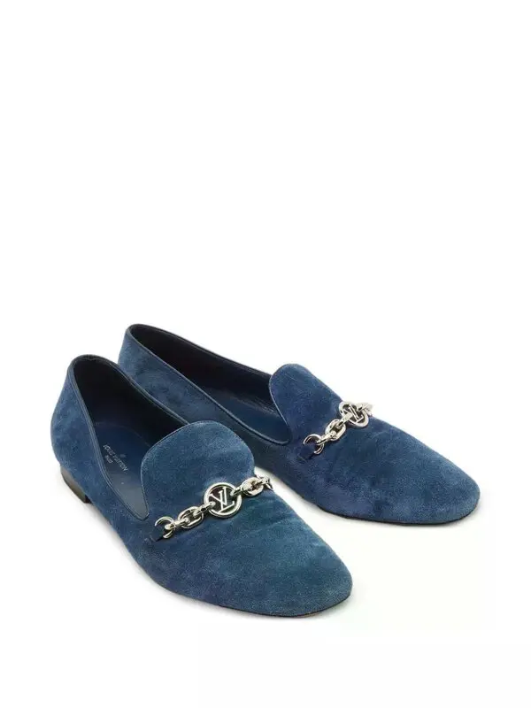 LOUIS VUITTON Embellished Smoking Pumps