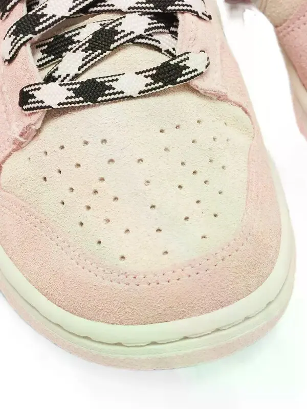 Nike Dunk Low Lx Lace-up Leather Sneakers - Pink