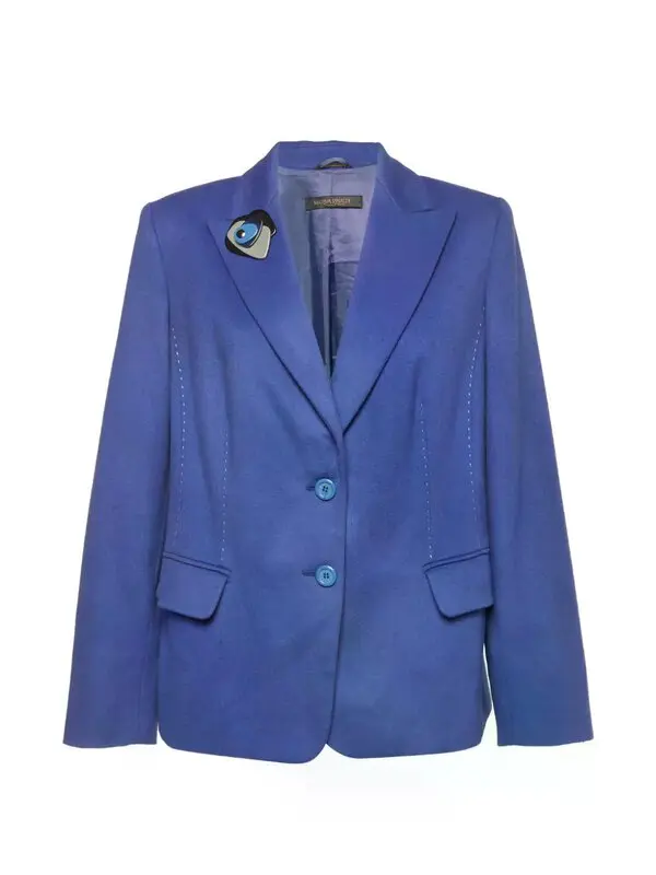 Marina Rinaldi Felt Single-breasted Blazer
