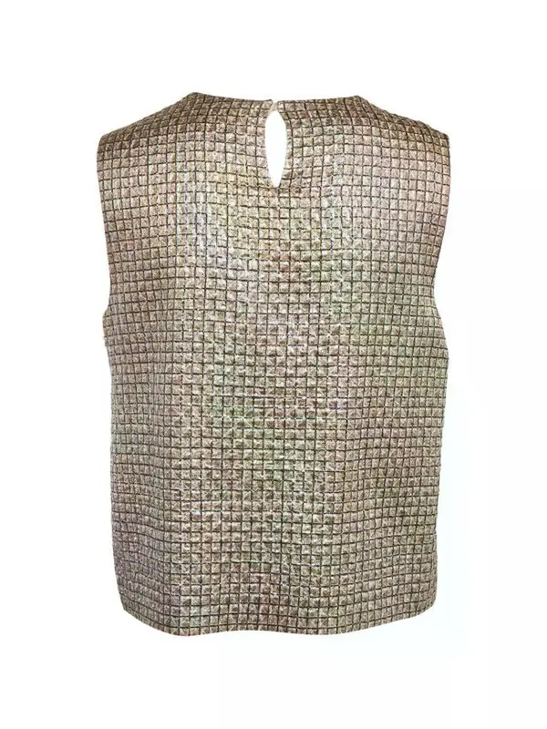 Max Mara Jacquard Sleeveless Top