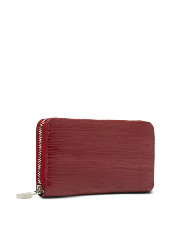 LOUIS VUITTON Zippy Leather Wallet - Red