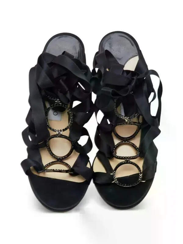 JIMMY CHOO Crystal-embellished Ankle-strap Stiletto Sandals