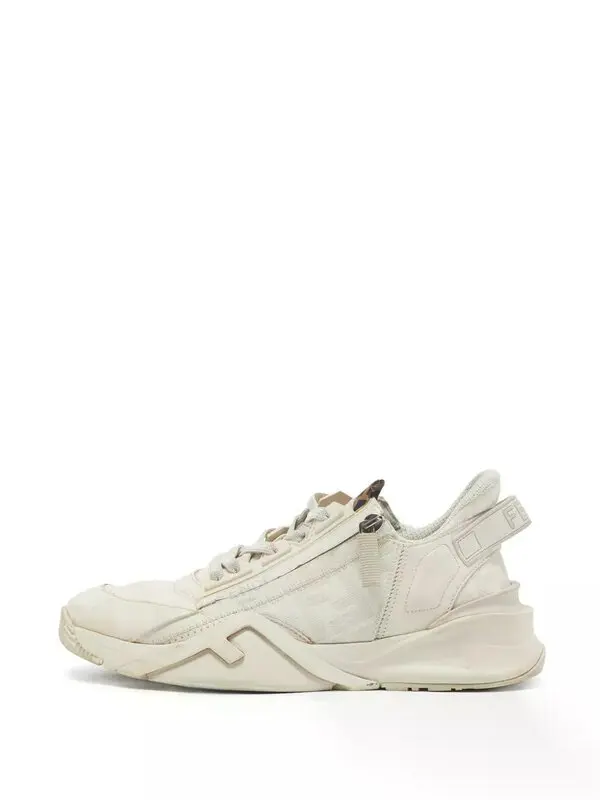 Fendi Flow Ff Canvas Sneakers - Neutrals