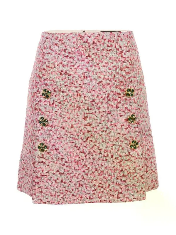 Dolce & Gabbana Metallic Jacquard Mini Skirt