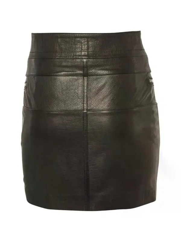 Alexander McQueen Leather Mini Skirt
