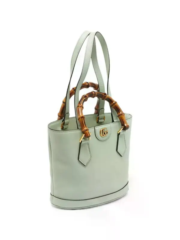Gucci Diana Bamboo Top Handle Tote Bag - Green