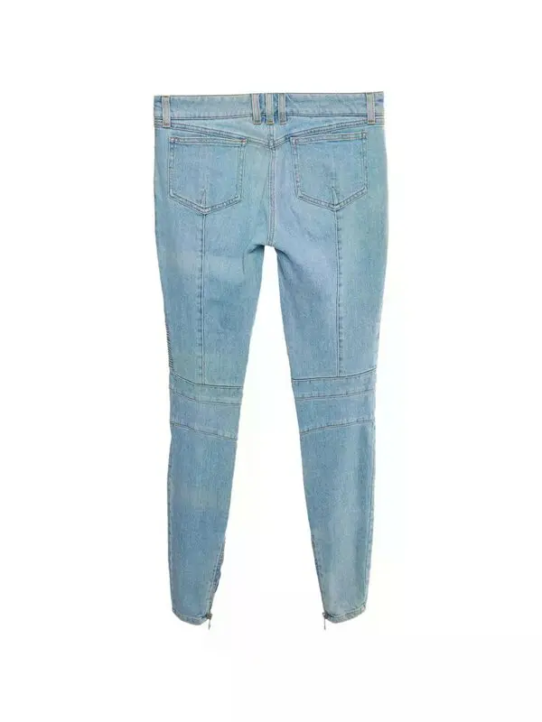 Balmain Paneled Zip-detail Jeans