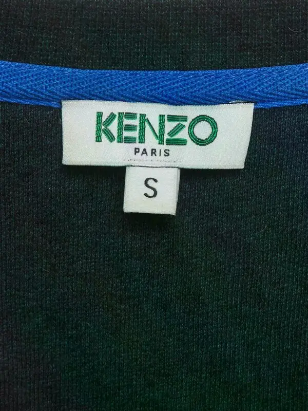 Kenzo Bamboo Tiger Motif Sweater - Green